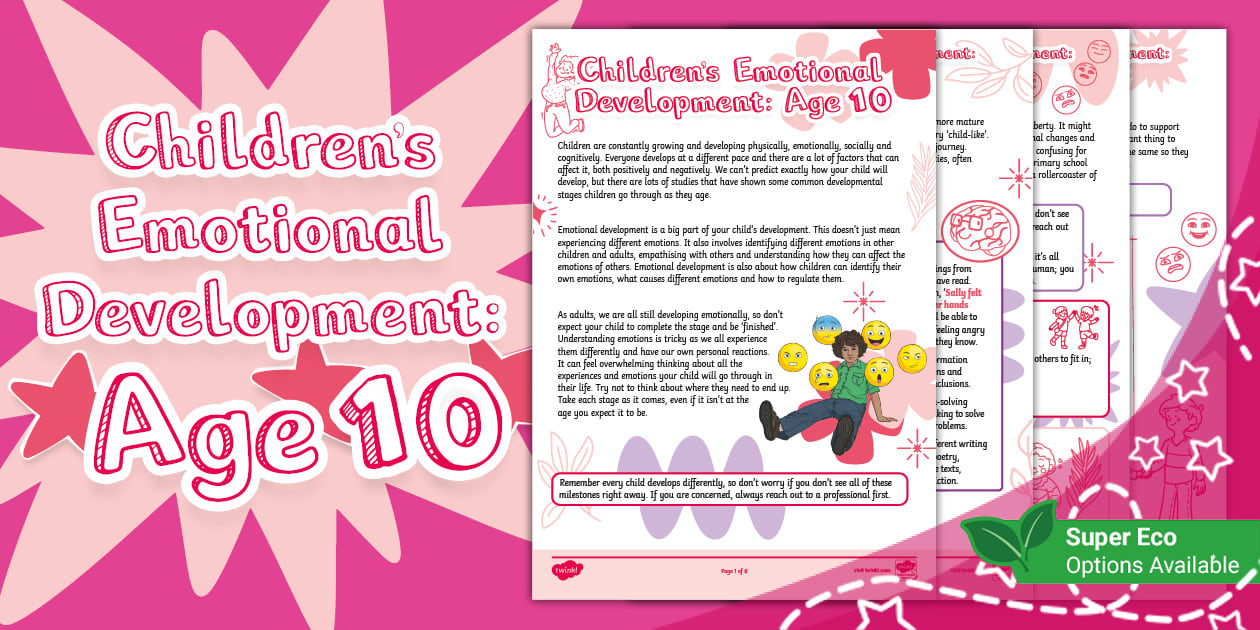 Children's Emotional Development: Age 10 (teacher made)