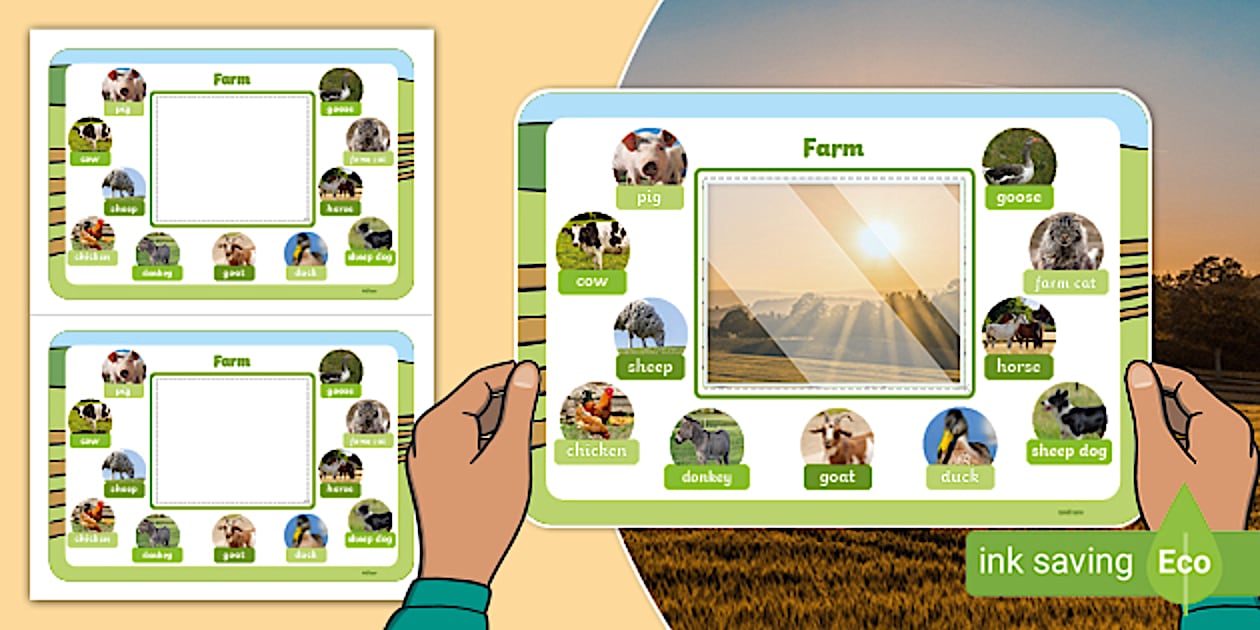 I Spy Nature Frame: Farm (teacher made) - Twinkl