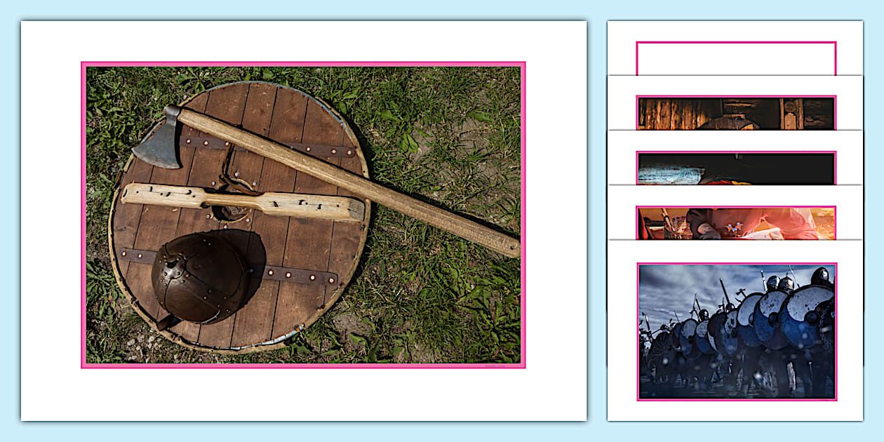 * NEW * Pictures of Viking Shields Photo Pack - Twinkl