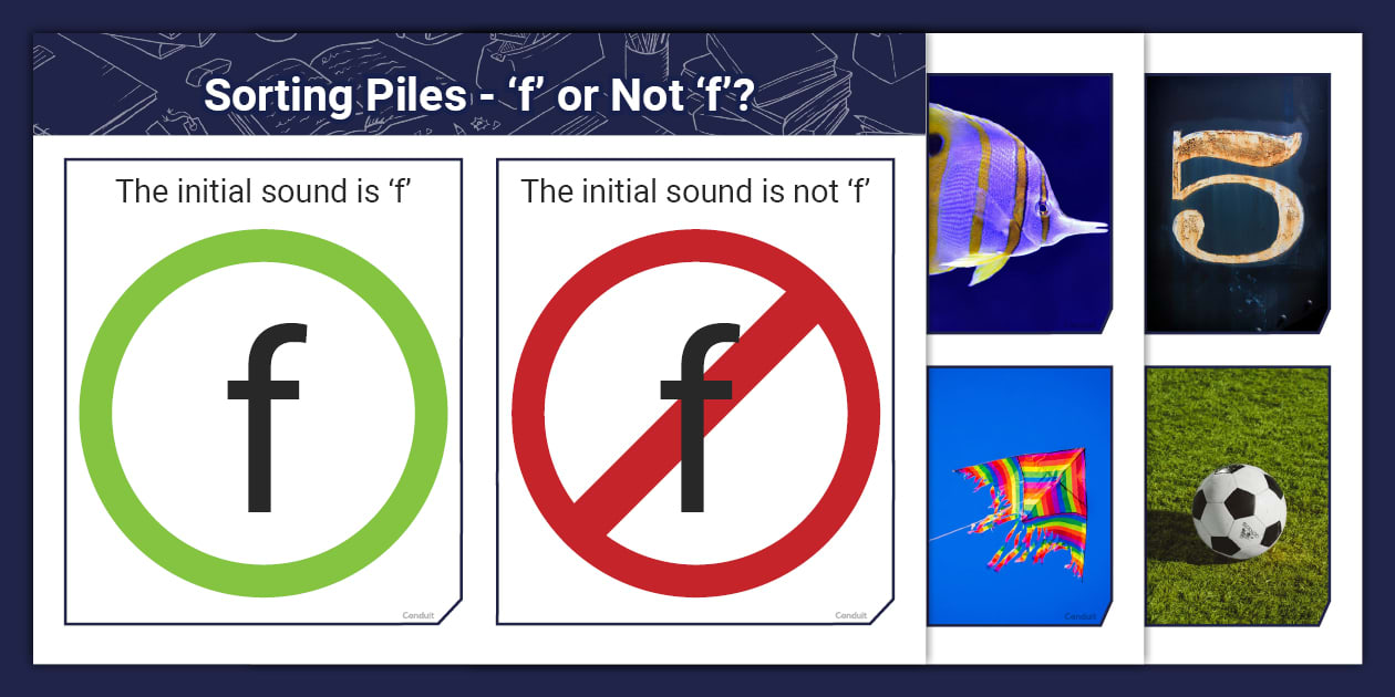Reinforcing Sounds: 'f' Initial Letter Sorting Activity