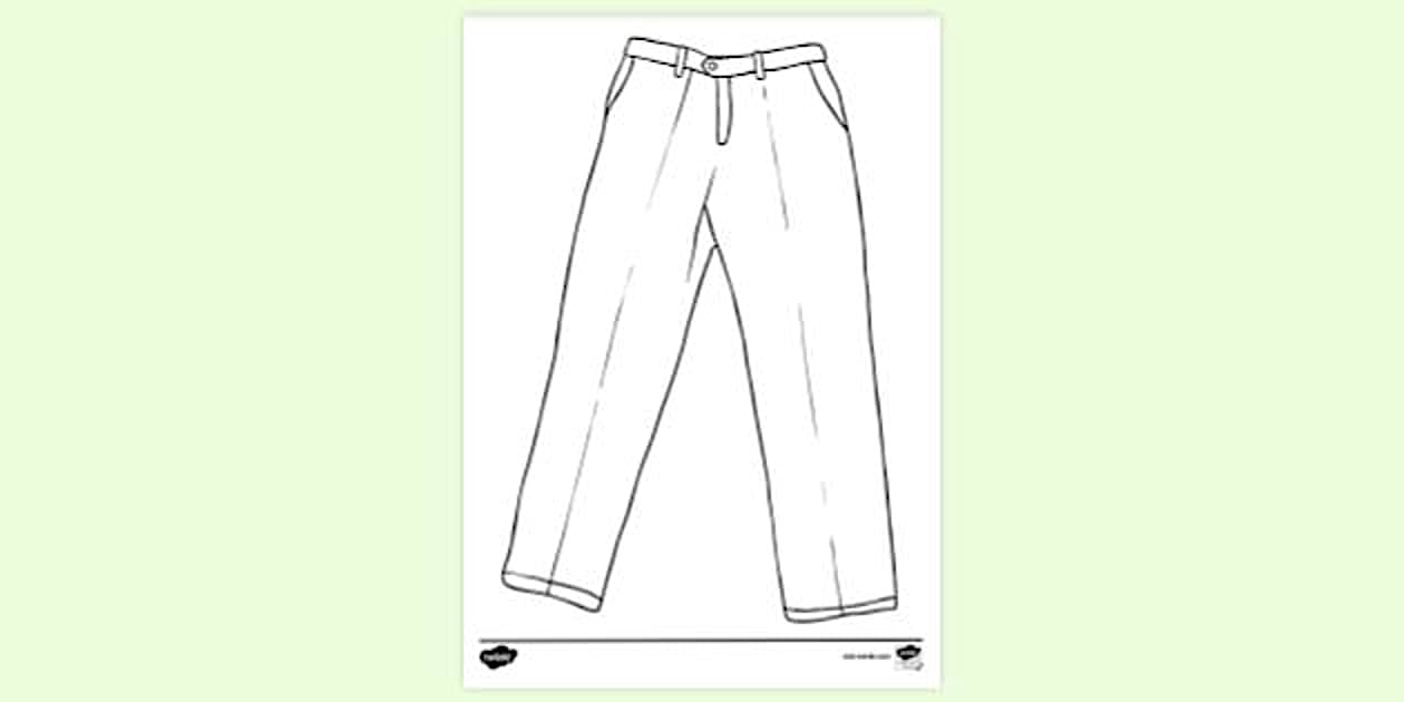 Trousers Colouring | Colouring Sheets | Twinkl Resources