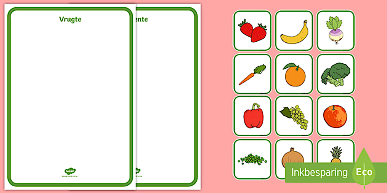Vrugte en Groente Sorteeraktiwiteit (teacher made) - Twinkl