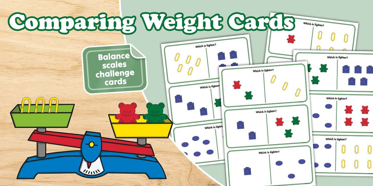 👉 EYFS Which Is Lighter? Comparing Weight Cards | Twinkl
