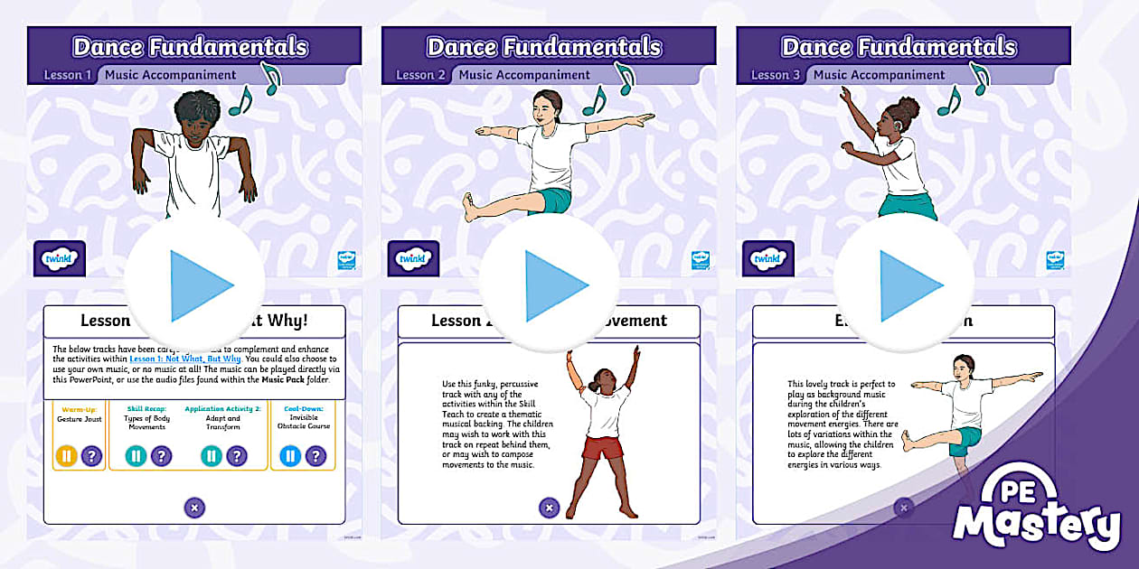 Grade 6 Dance Fundamentals Music Pack (teacher made)
