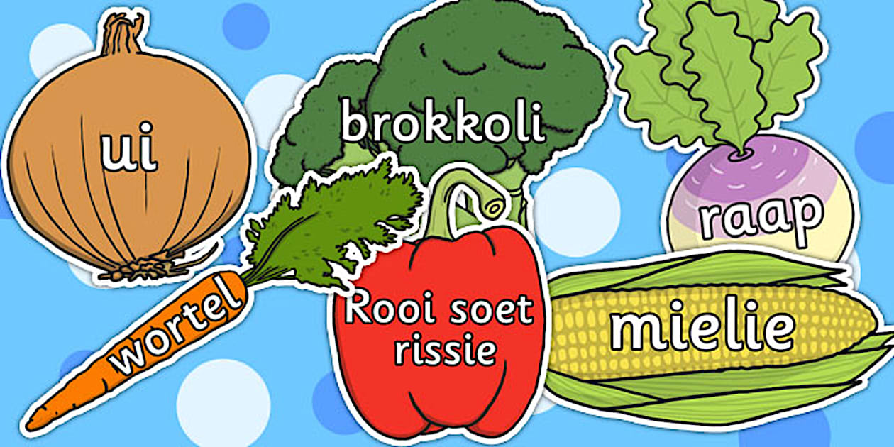 Afrikaanse Groente Woorde