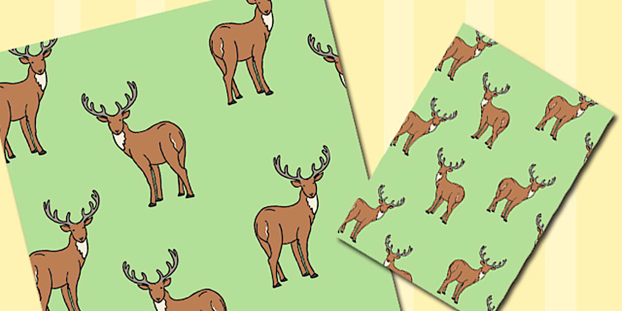 Deer Themed A4 Sheet (teacher made) - Twinkl