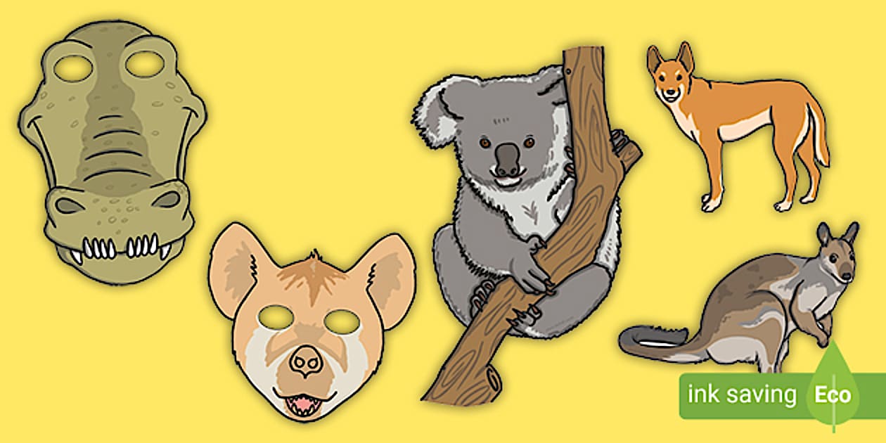 Australian Animals Booth Props (teacher made) - Twinkl