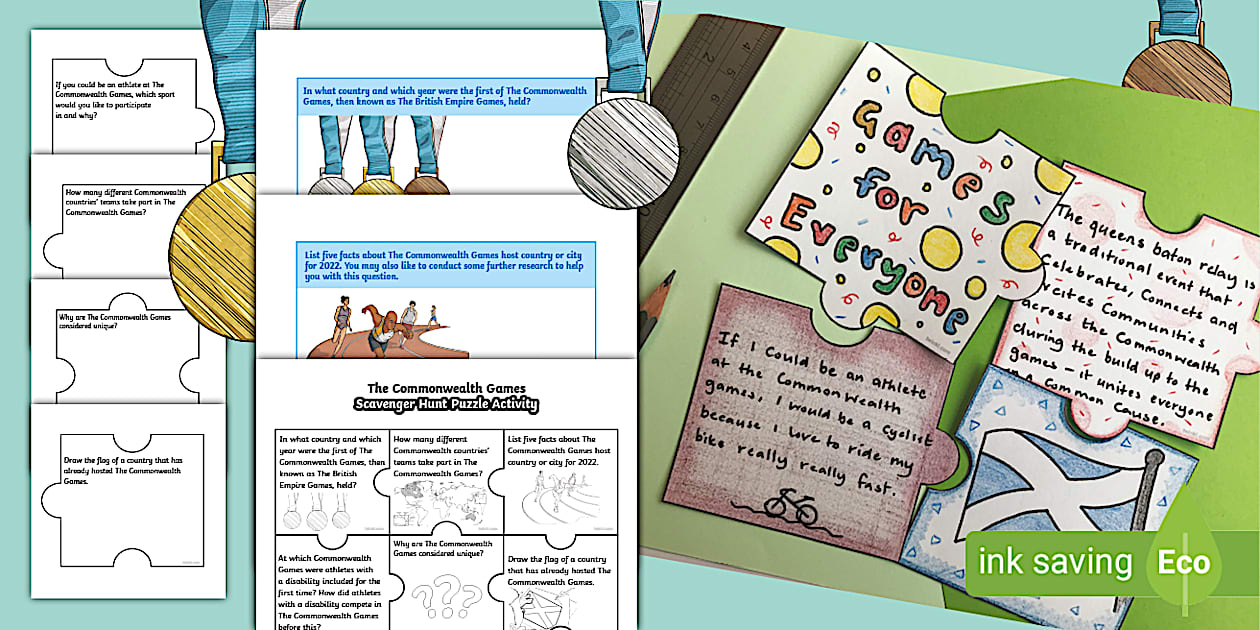 The Commonwealth Games Scavenger Hunt Puzzle Activity