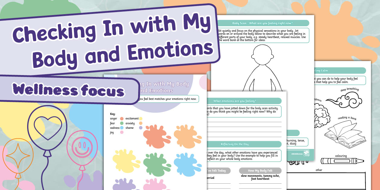 Checking In with My Body and Emotions Worksheets