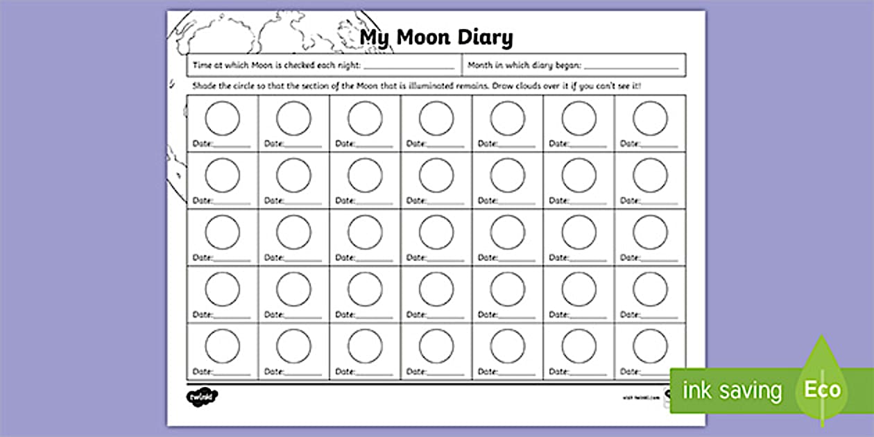 Moon Diary | Earth & Space Science Resource | Twinkl USA