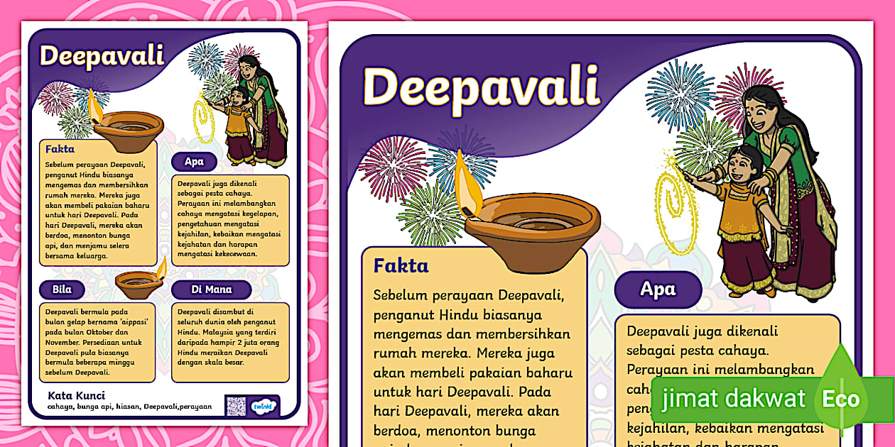 Selamat Hari Deepavali- Poster Deepavali Di Mana, Bila, Apa?