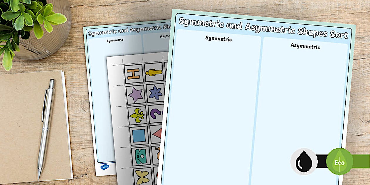 Shapes Sorting Activity | Symmetry Sorting Activity - Twinkl