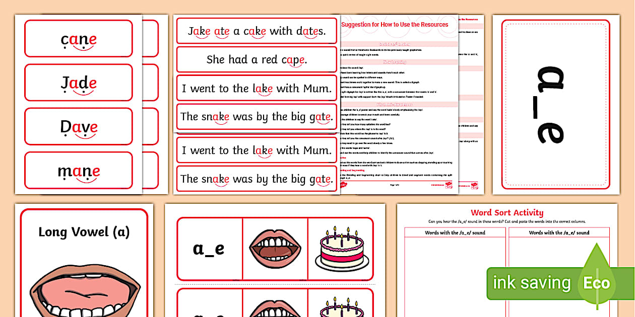 Split Digraphs Pack (a_e) (teacher made) - Twinkl