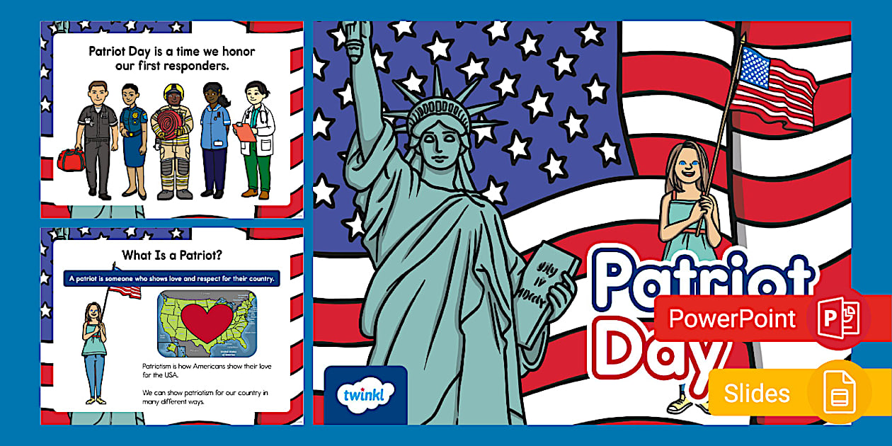 Patriot Day PowerPoint & Google Slides for K-2nd Grade