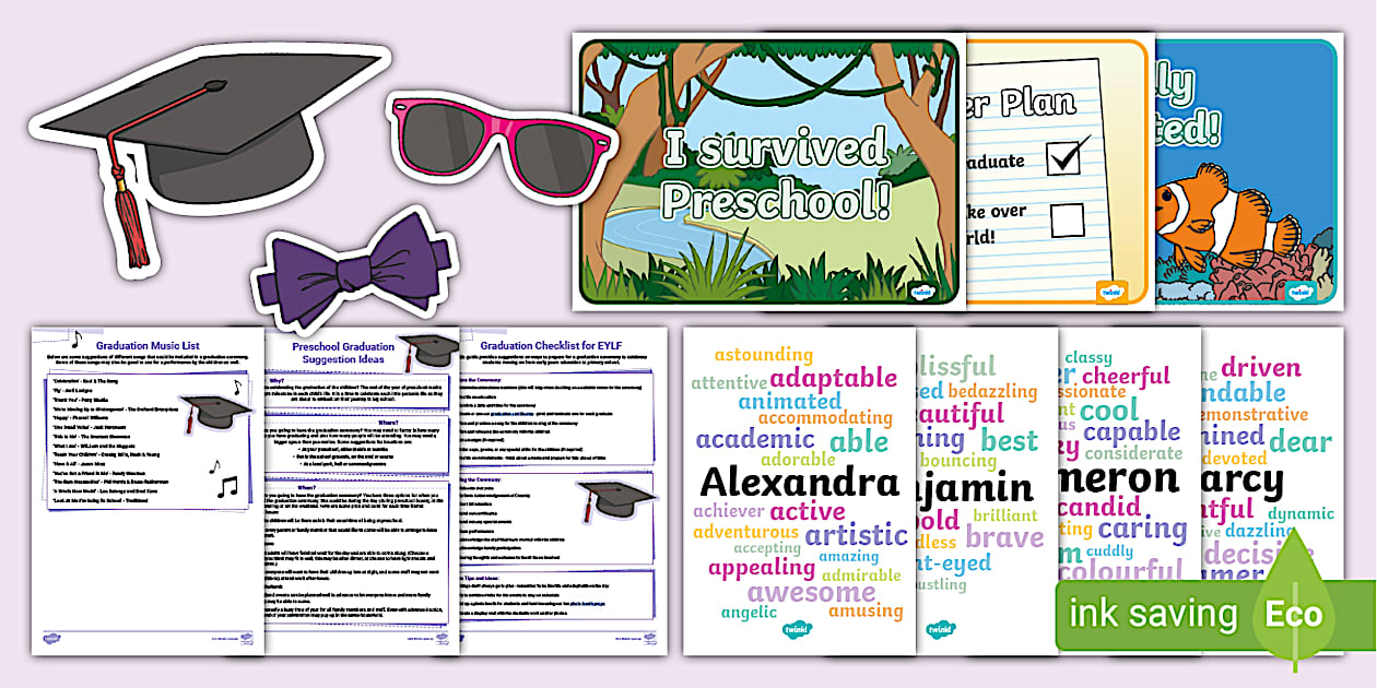 Preschool Graduation Ceremony Pack (teacher made) - Twinkl
