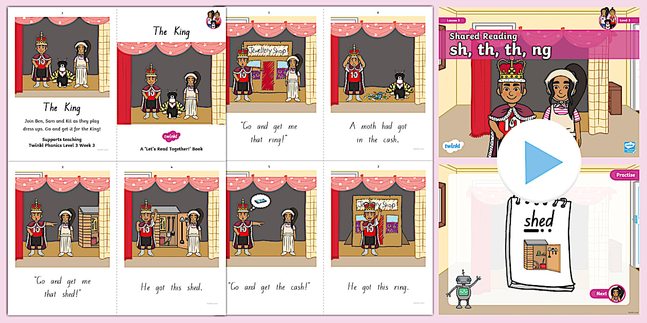 Phonics 'sh, th, th, ng' Lesson Pack Level 3 Week 3 Lesson 5