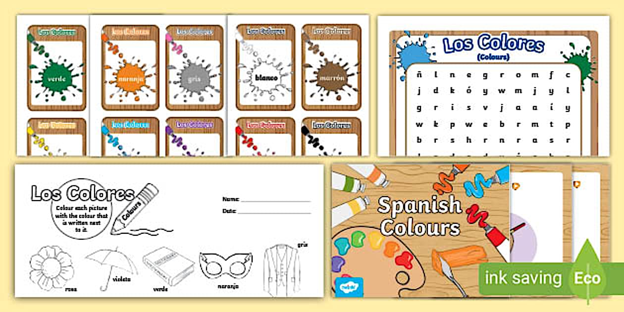 👉 Spanish: KS1 Colours Teaching Resource Pack - Twinkl