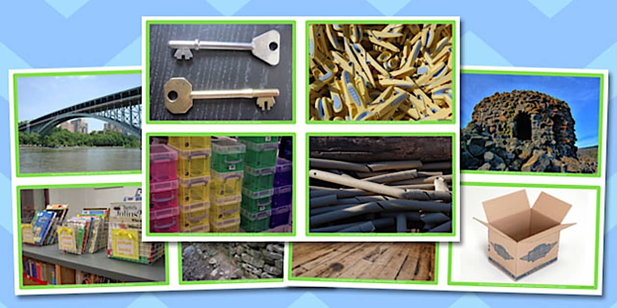 Uses of Everyday Materials Photo Cards (teacher made)