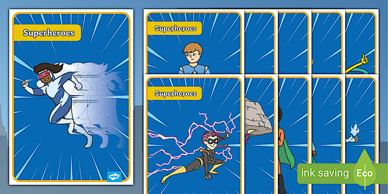 Superhero Posters (teacher made) - Twinkl