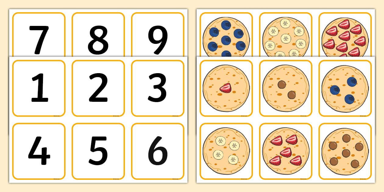 👉 Pancake-Themed Number Matching Activity - Twinkl