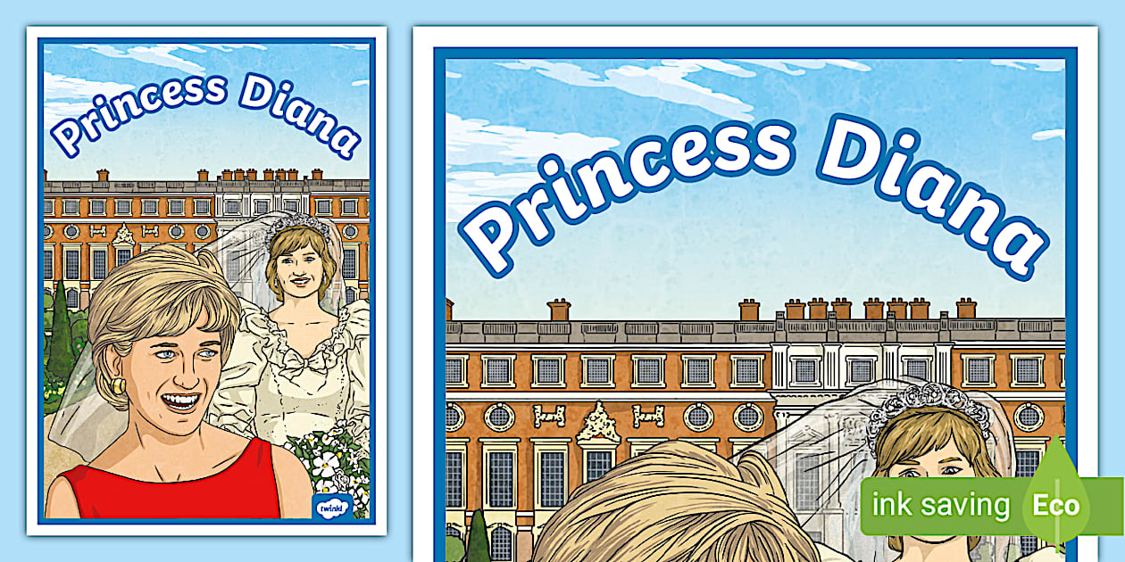 Princess Diana Picture Poster (teacher made) - Twinkl