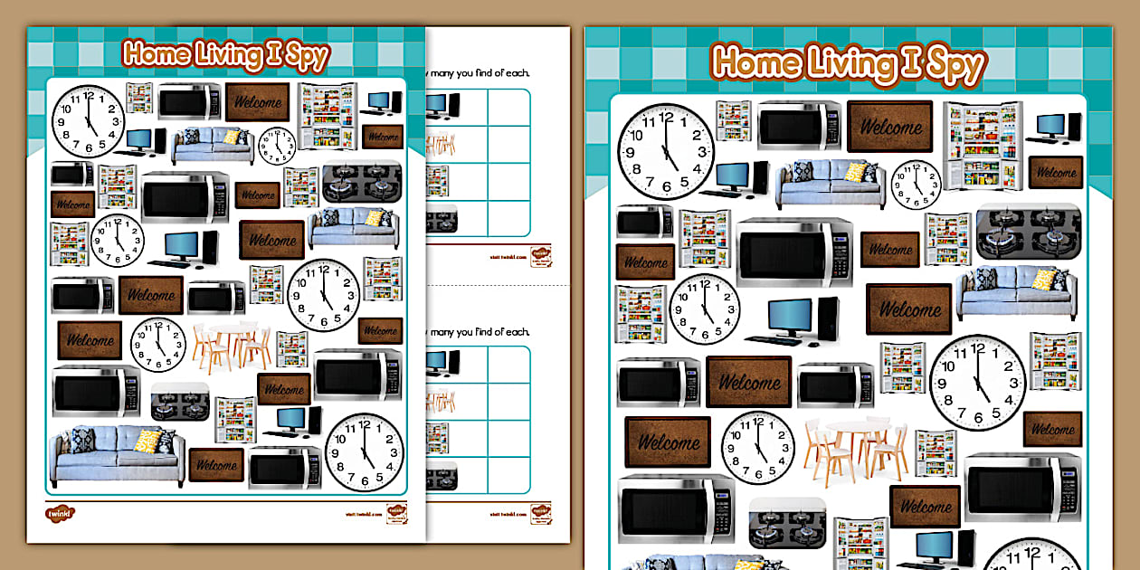 Home Living Photo I Spy Activity (Teacher-Made) - Twinkl