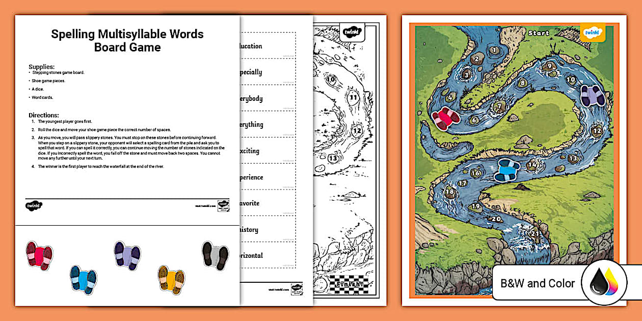 Multisyllabic Word Games | ELA Resource | Twinkl USA