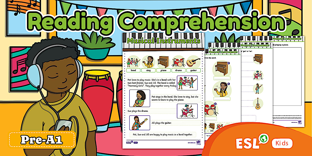 ESL Beginners - Musical Instruments Reading