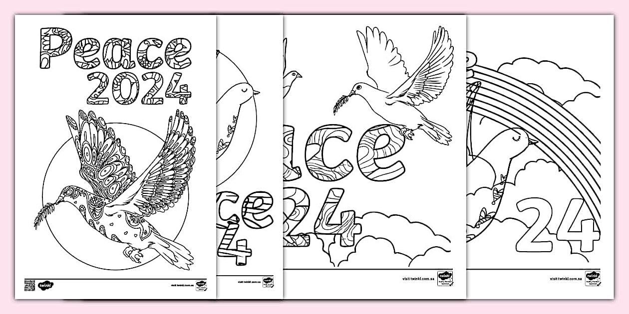 2024 Mindfulness Colouring (teacher made) - Twinkl