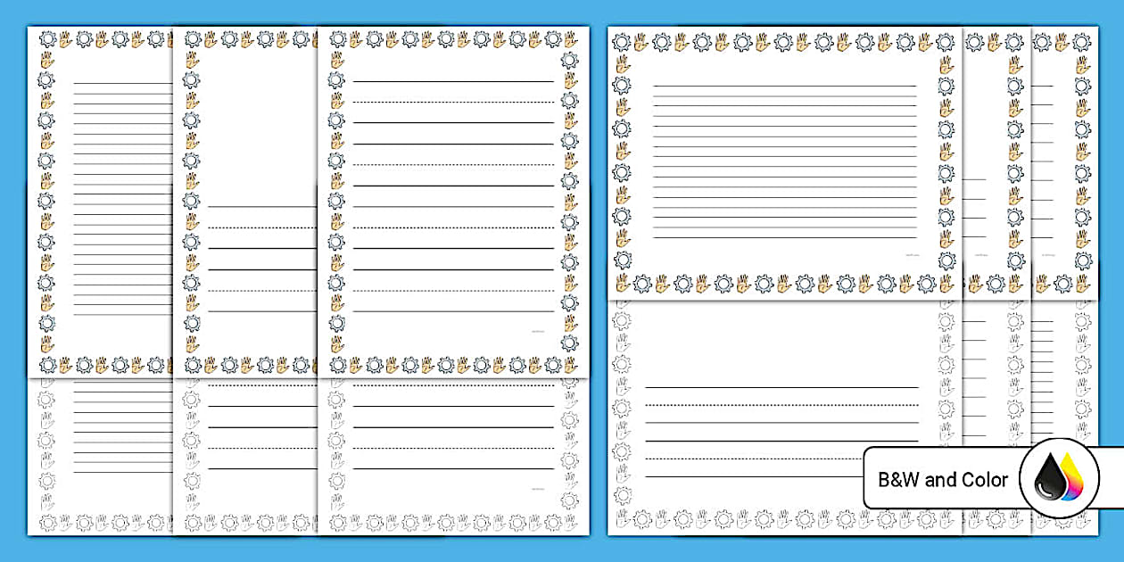 Journal Writing Pages - Social and Emotional Learning Border