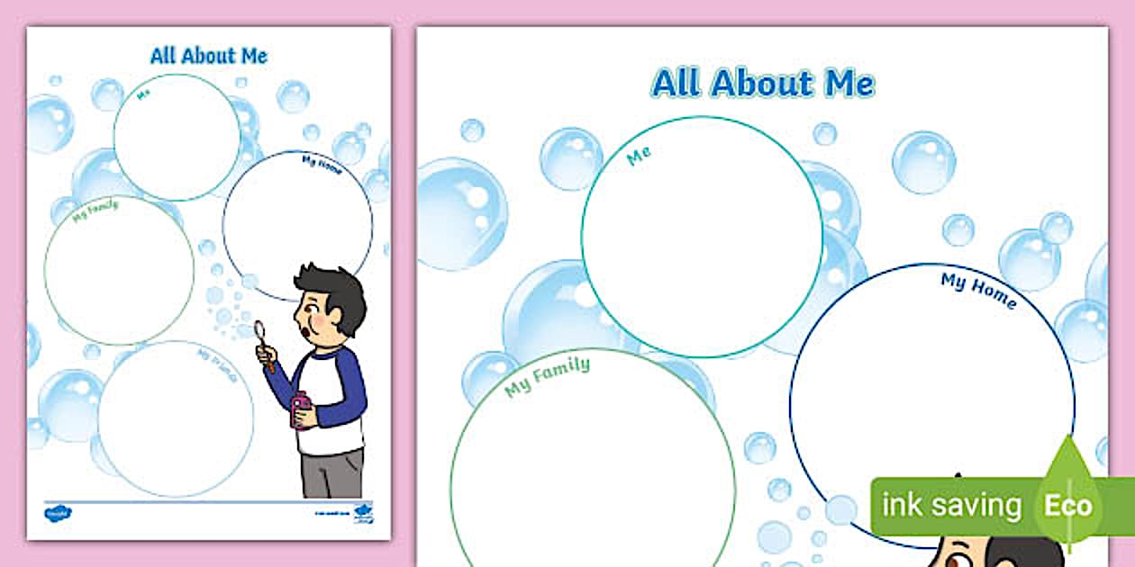 All About Me Template Transition Worksheet | Twinkl - Twinkl