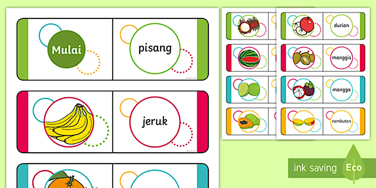 Fruit Card Game Indonesian