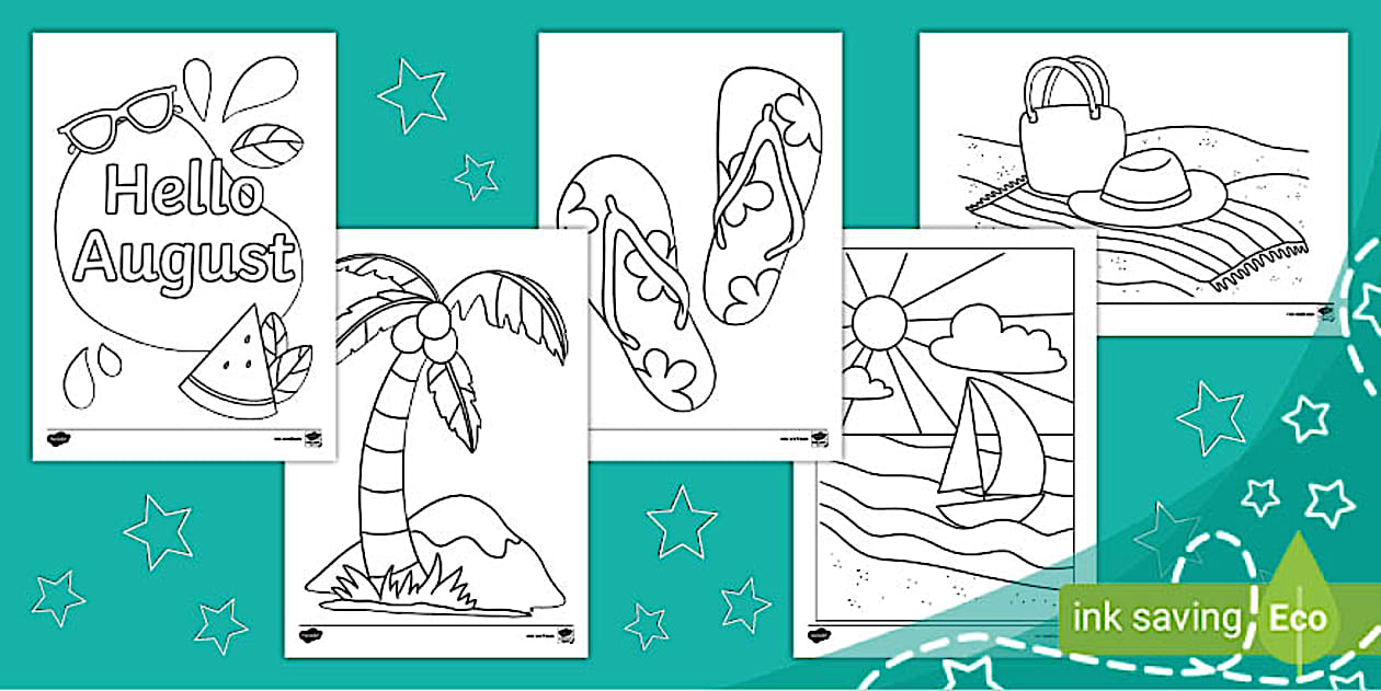 My First August Colouring Pack