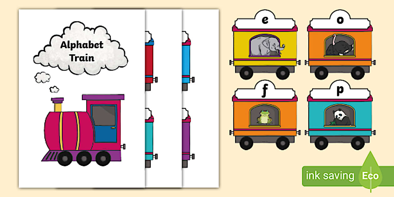 👉 Alphabet Train (teacher made) - Twinkl