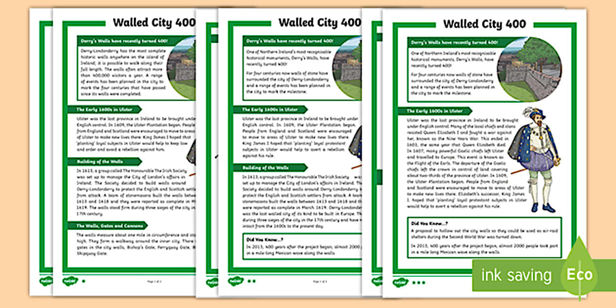 Walled City 400 Differentiated Reading Comprehension Activity