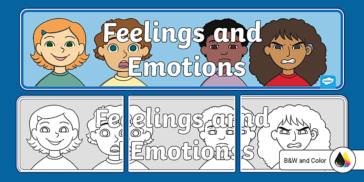 Feelings And Emotion Display Banner (teacher made) - Twinkl