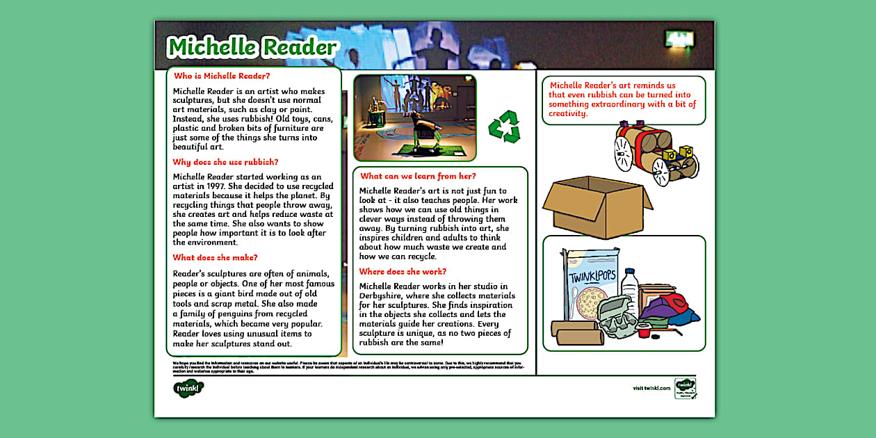 Michelle Reader Fact File (Teacher-Made) - Twinkl