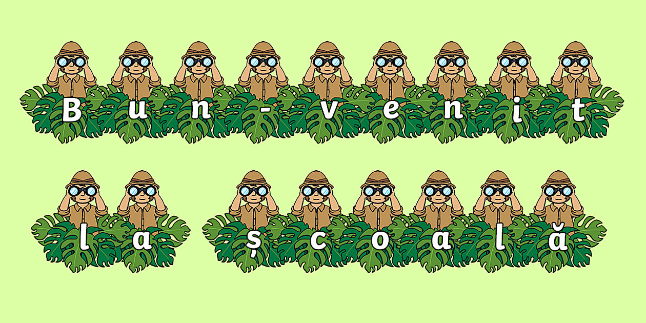 Bun-venit la școală!Elemente decupabile:Clasa exploratorilor