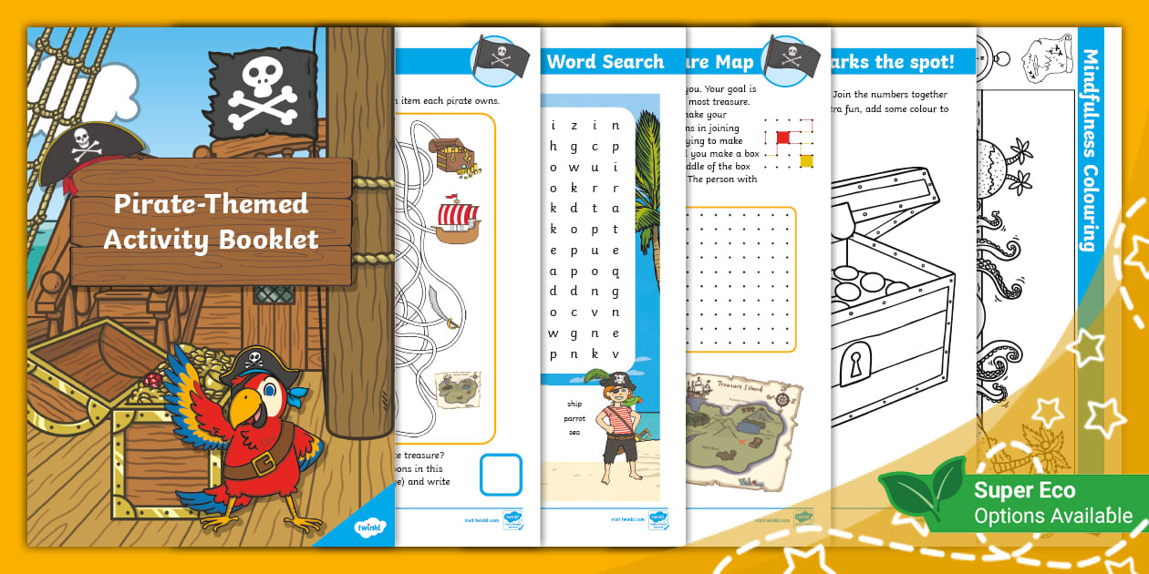 Pirate Activity Book | Parents Home Learning Resources