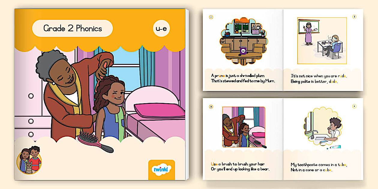 Grade 2 Phonics eBook: u-e (teacher made) - Twinkl