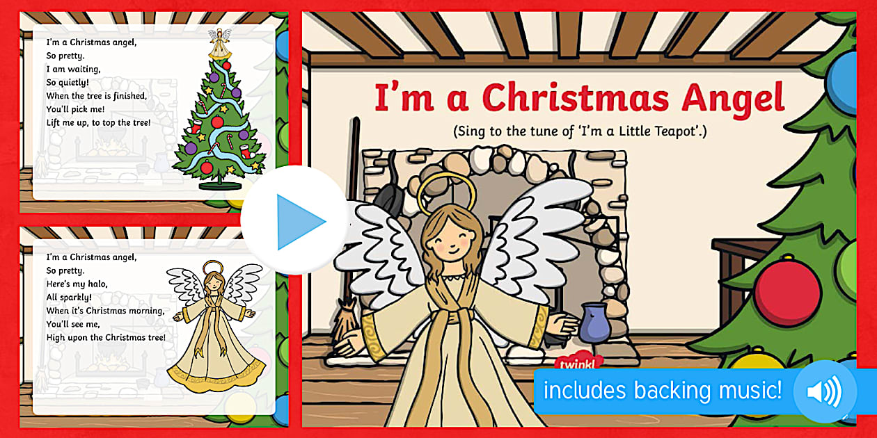 I'm a Christmas Angel Song PowerPoint (teacher made)