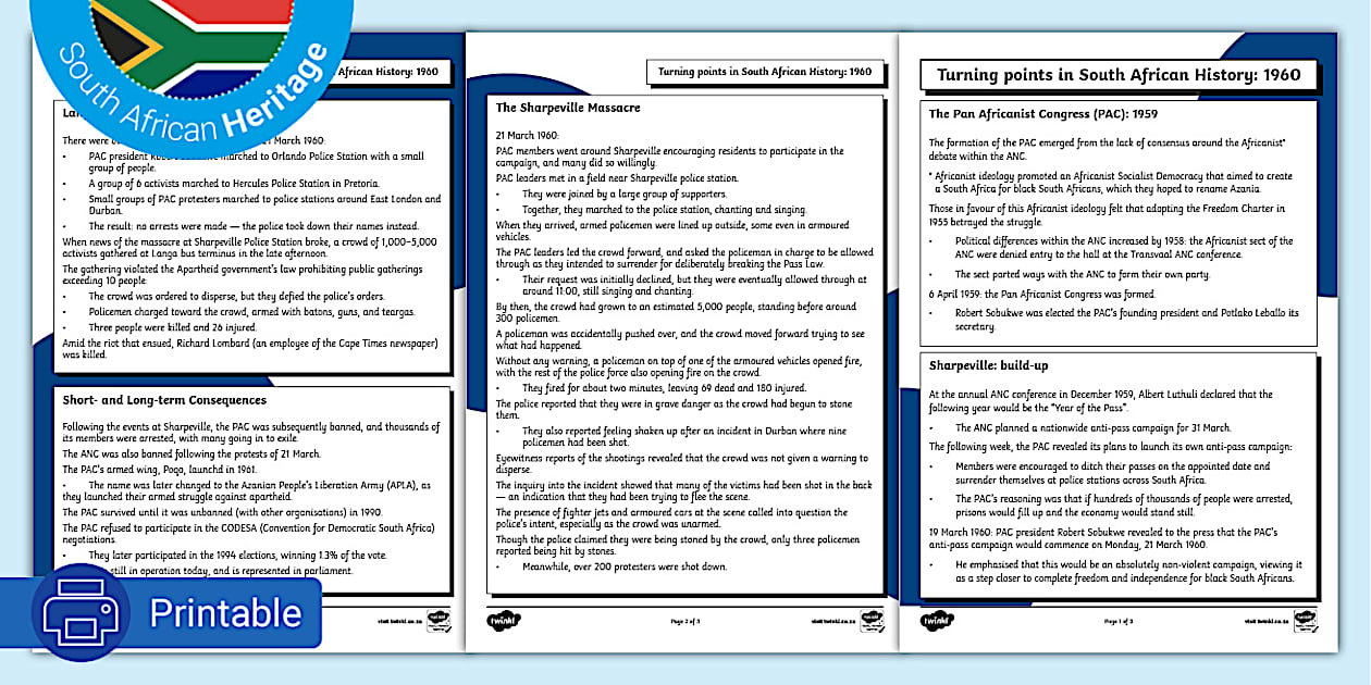 Grade 9 History Notes PDF | South African History | Twinkl
