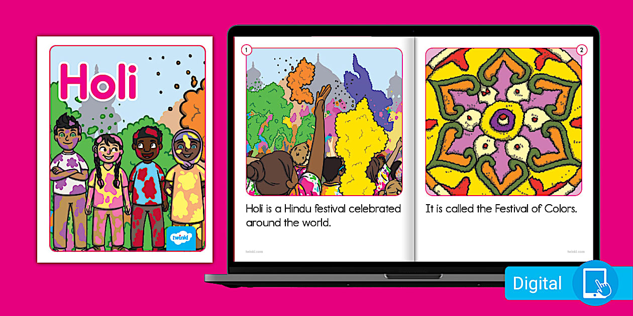 Colorful Holi Reader eBooƙ for K-2nd Grade | Twinkl USA