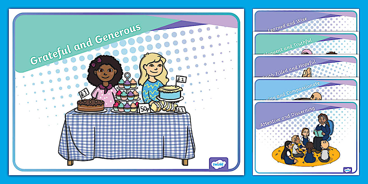 Catholic Virtues Display Posters - Twinkl - KS1 - Twinkl