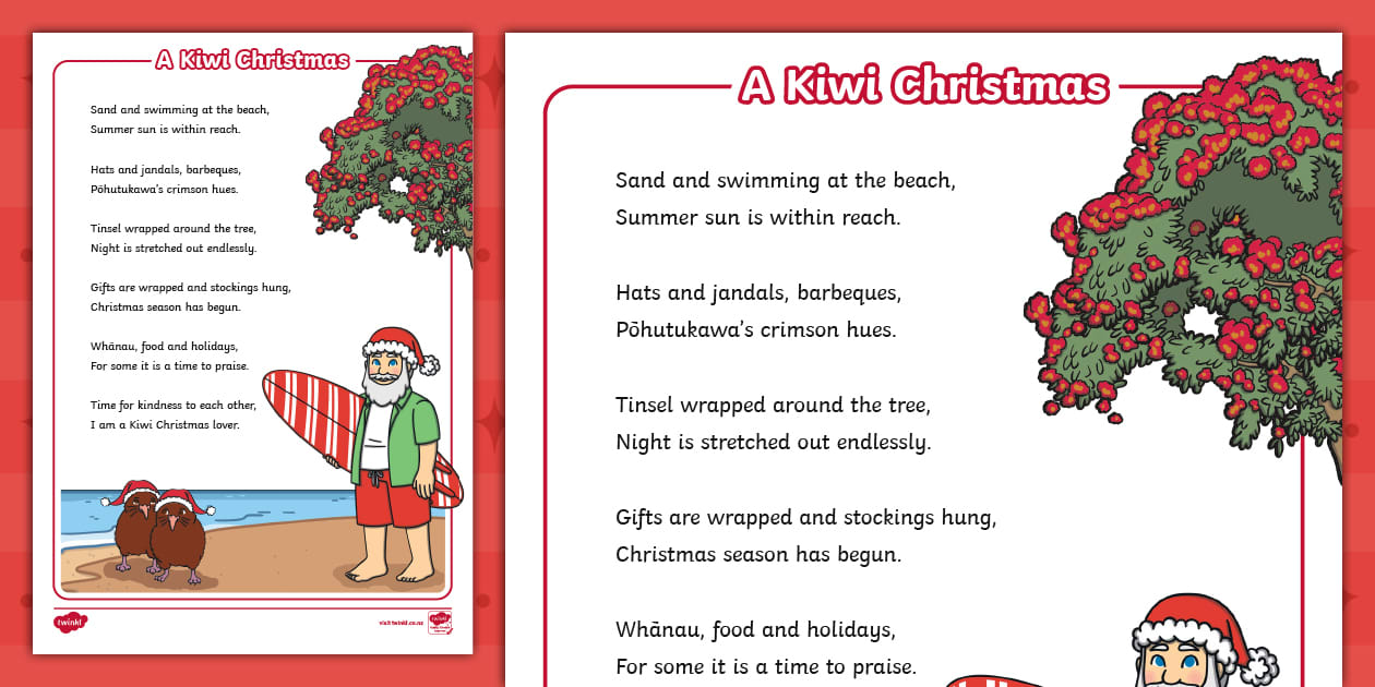 A Kiwi Christmas Poem | Twinkl Christmas | New Zealand