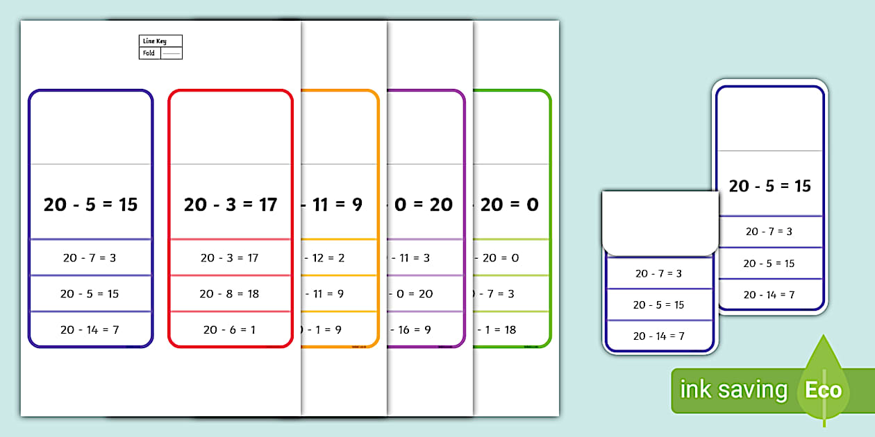 👉 Prove It! Subtraction Number Bonds to 20 Maths Activity