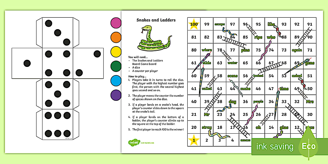 Phase 5 Snakes and Ladders (teacher made) - Twinkl