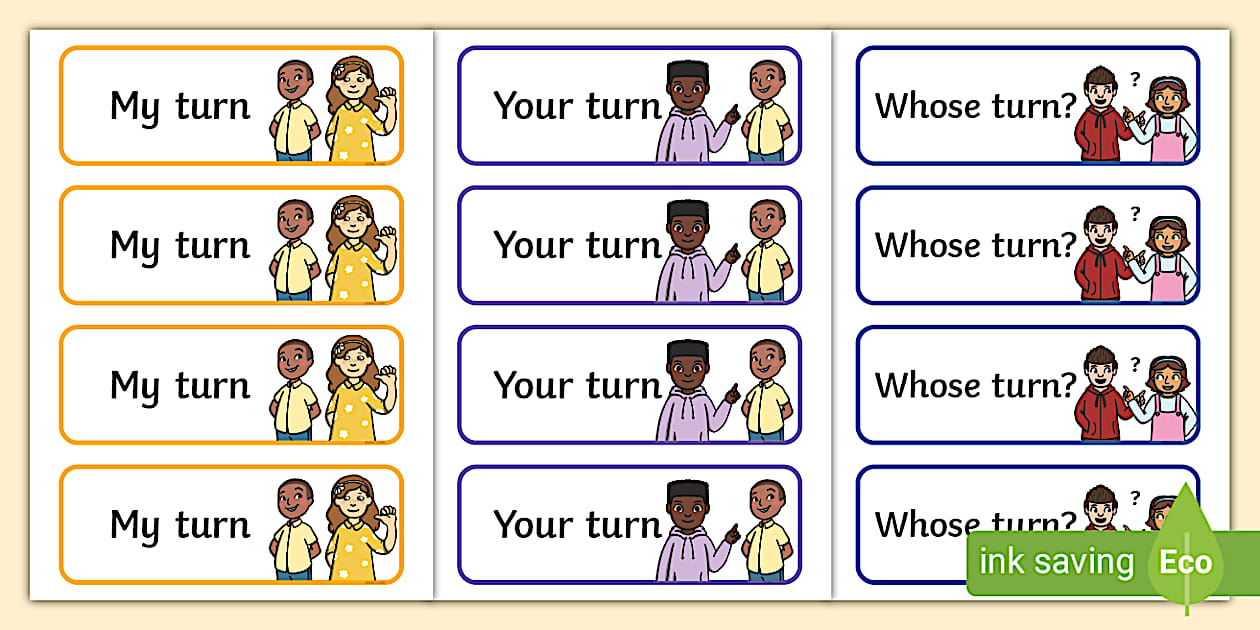 My Turn Your Turn Visual Support Cards (Teacher-Made)