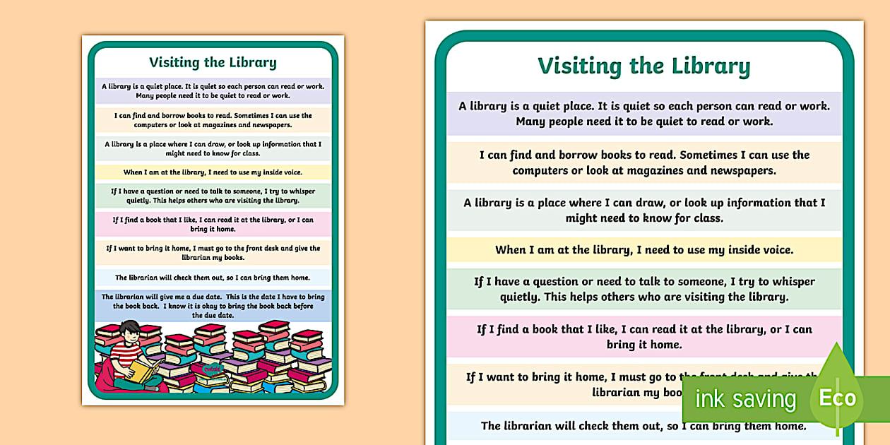 Going to the Library Social Story - SEN | Twinkl