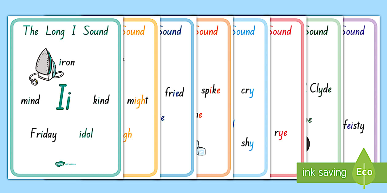 Long Vowel I Words Display Posters | Twinkl (teacher made)